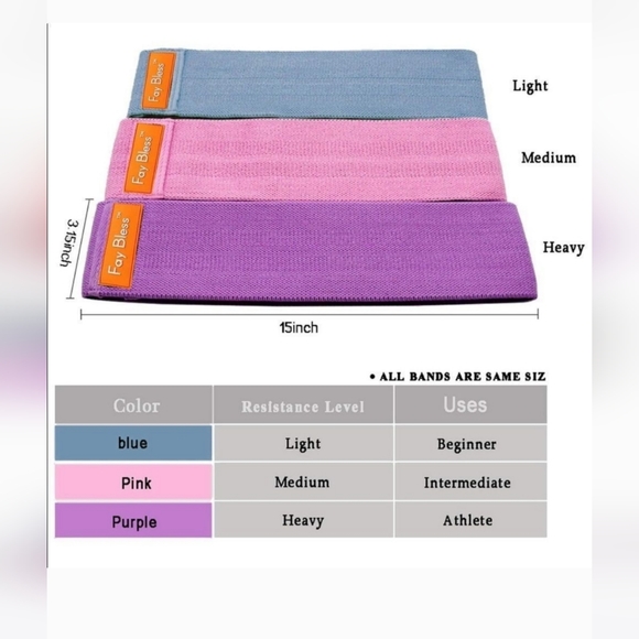 Accessories | Resistance Bands Exercise Bands For Legs Butt | Poshmark